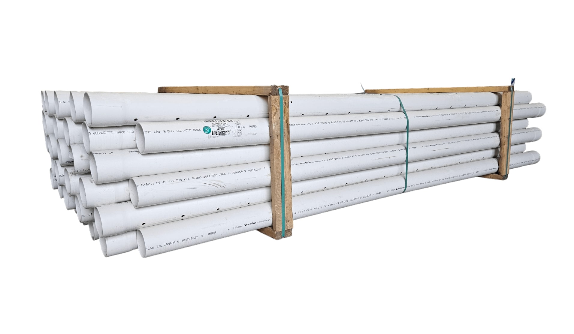 4" Perforated, 3 Hole - Distrocan